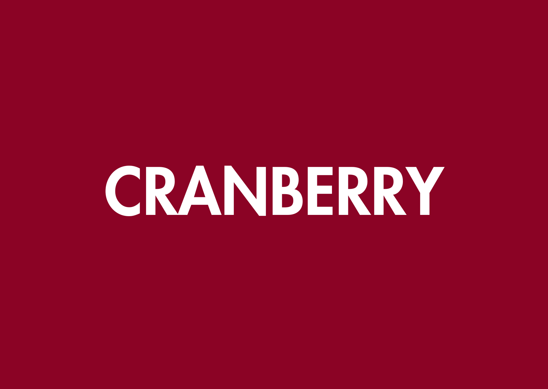 CRANBERRY – ELEMNTS